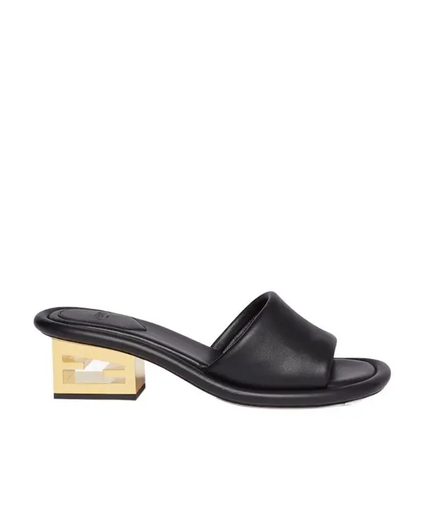 Fendi Ff Baguette Motif Slides