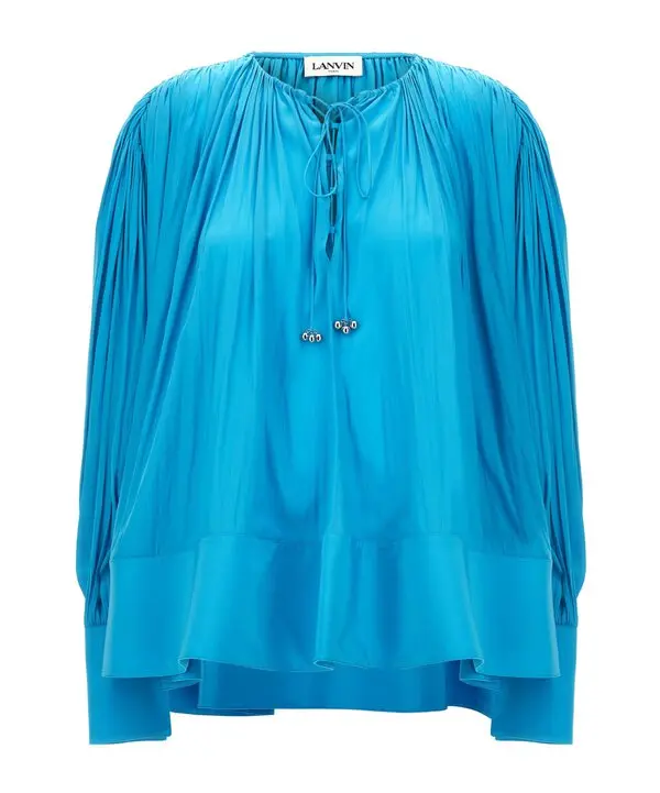 LANVIN Pleated Drop-shoulder Kaftan