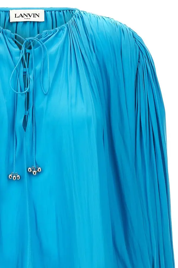 LANVIN Pleated Drop-shoulder Kaftan