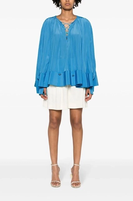 LANVIN Pleated Drop-shoulder Kaftan