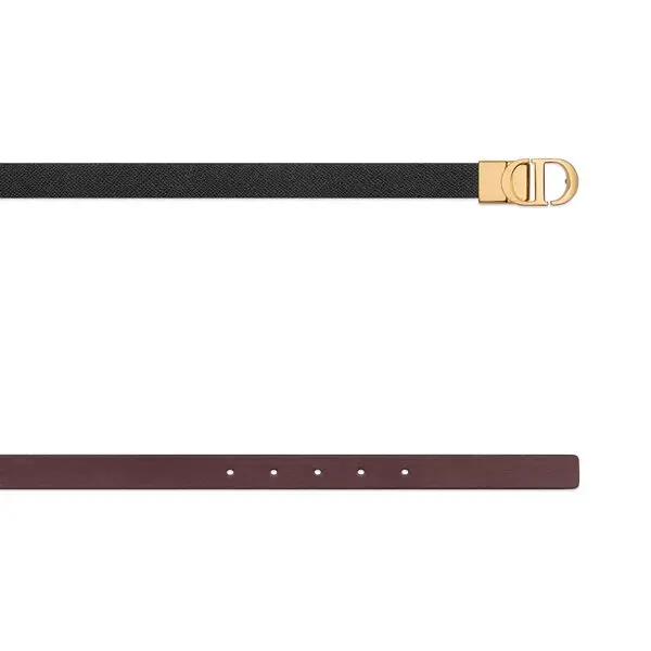 Dior 30 Montaigne Reversible Belt - Black