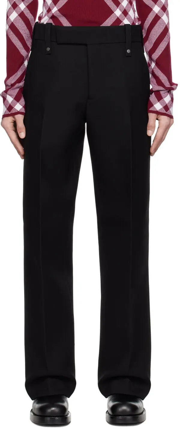 Burberry Pleat-detailed Straight-leg Trousers