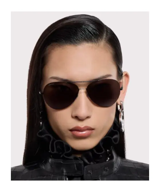 Gucci Aviator Sunglasses With Interlocking G Detail