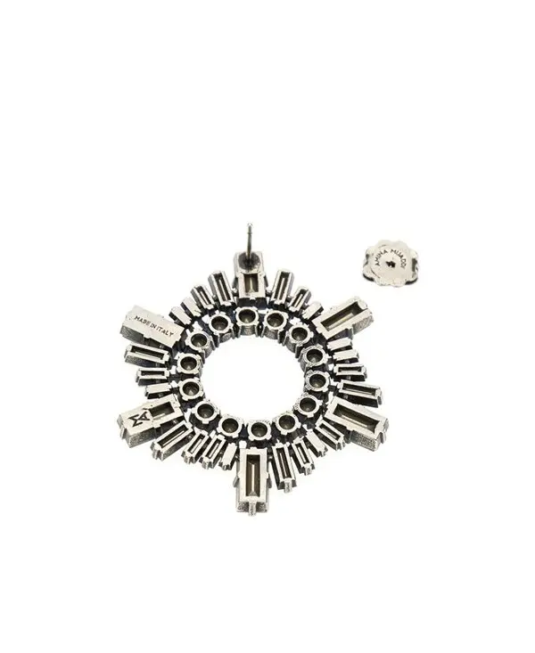 Amina Muaddi Logo Earrings