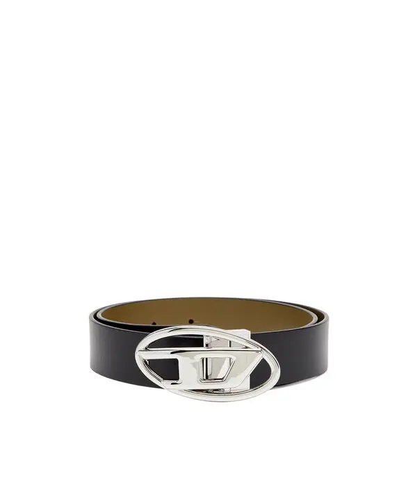 DIESEL® Reversible Oval D Buckle Belt - Black