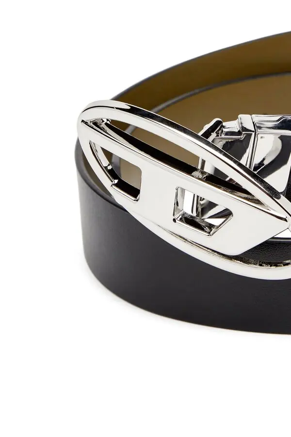 DIESEL® Reversible Oval D Buckle Belt - Black