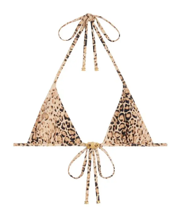 Celine Triomphe Triangle Top In Matte Jersey - Nude