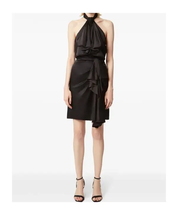 Nina Ricci Flowing Bow Halter Top