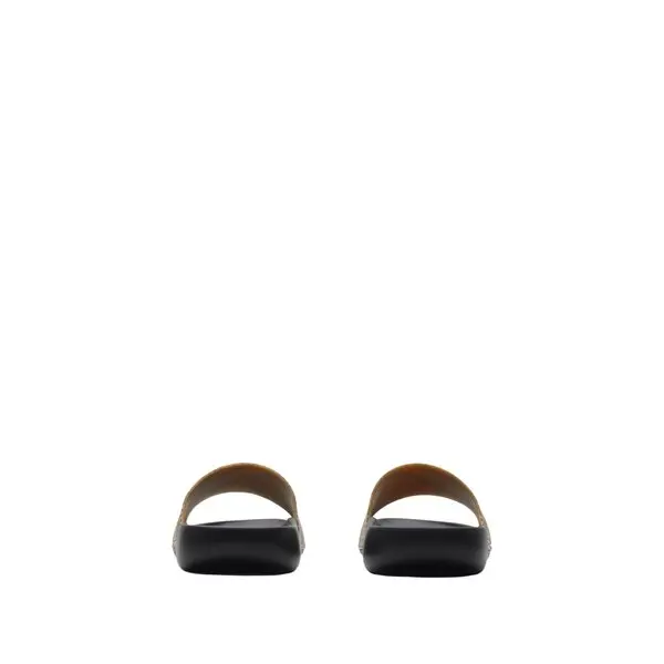 Burberry Check Slip-on Slides - Sand