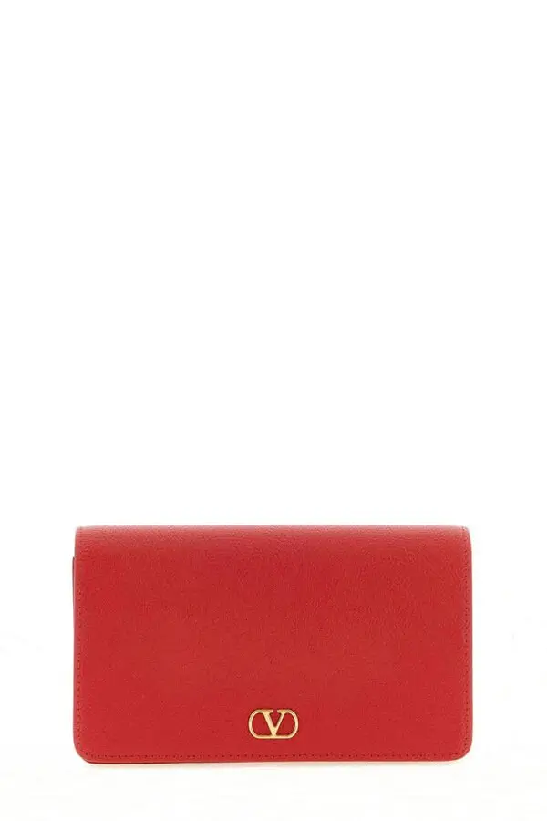 Valentino Garavani Vlogo Plaque Mini Shoulder Bag - Red
