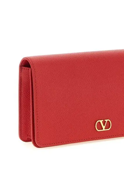 Valentino Garavani Vlogo Plaque Mini Shoulder Bag - Red