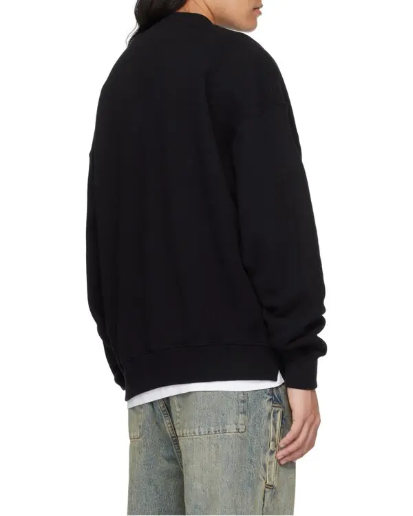 Off-White Logo Printed Crewneck Sweatshirt - Black