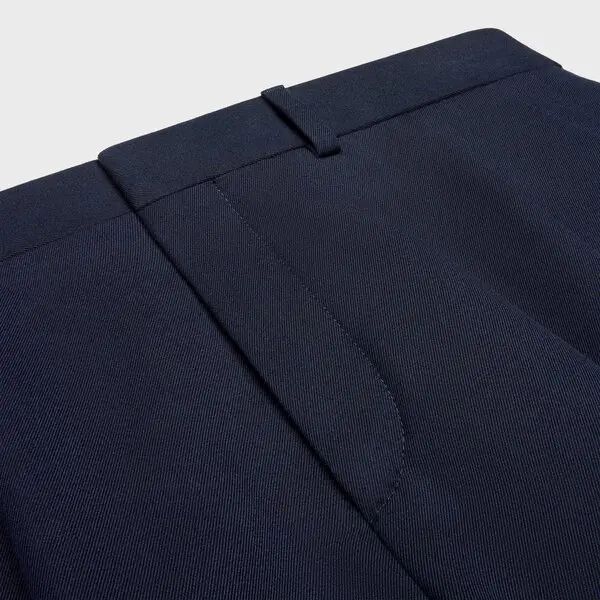 Celine Bermudas In Cotton And Wool Gabardine