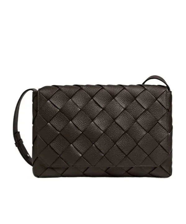 Bottega Veneta Diago Large Crossbody Bag - Fudge Color