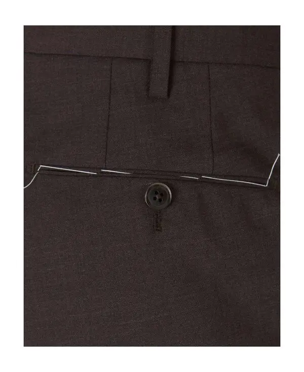 PT TORINO Tailored-cut Tapered Trousers