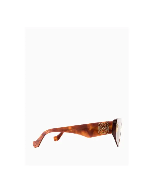 Loewe Cat Eye Frame Sunglasses With Tortoiseshell Pattern - Multicolor