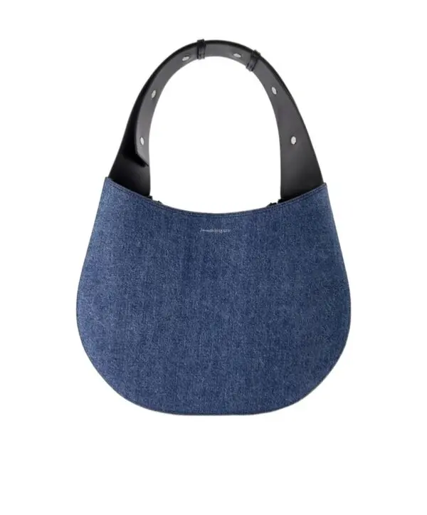 Alexander McQueen Skull Denim Hobo Bag