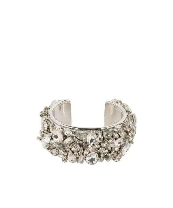 Dries Van Noten Embellished Cuff Bracelet - Silver