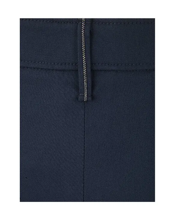 Brunello Cucinelli Capri Pants With Monili Chain Detail