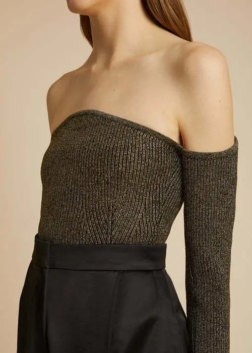 Khaite The Maria Off-shoulder Knitted Jumper