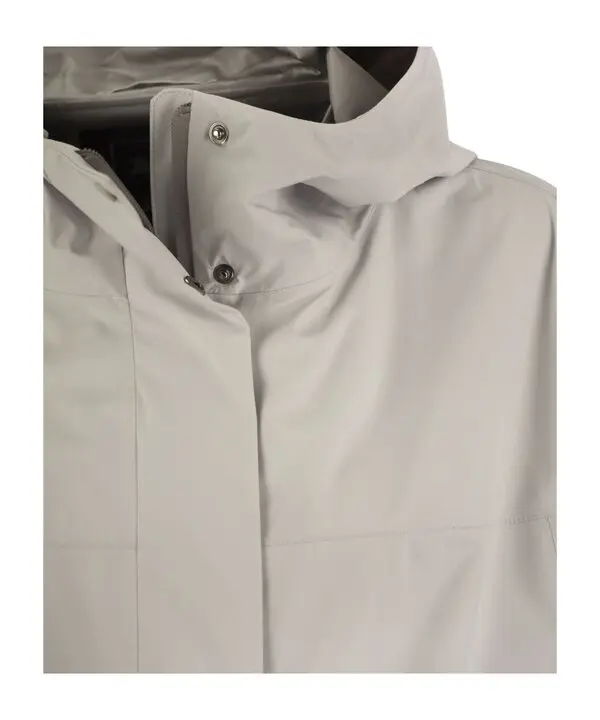Herno Straight Hem Hooded Jacket - White