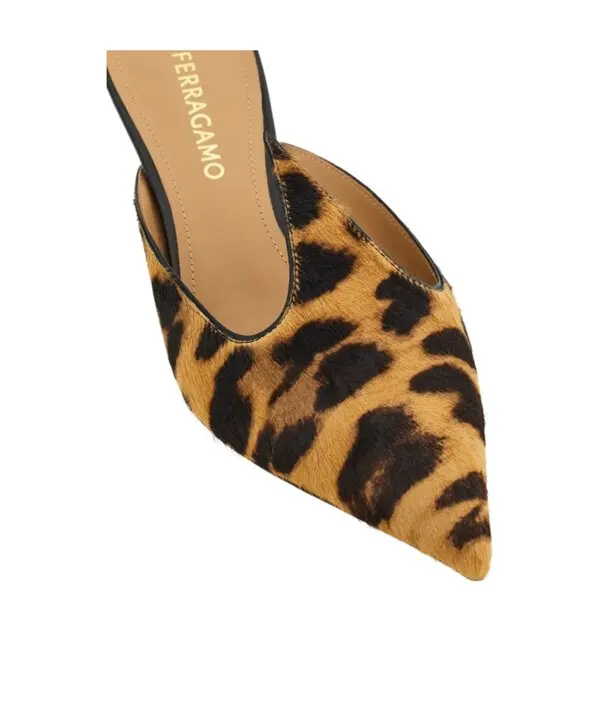 FERRAGAMO Dorye Pointed-toe Mules - Multi-color