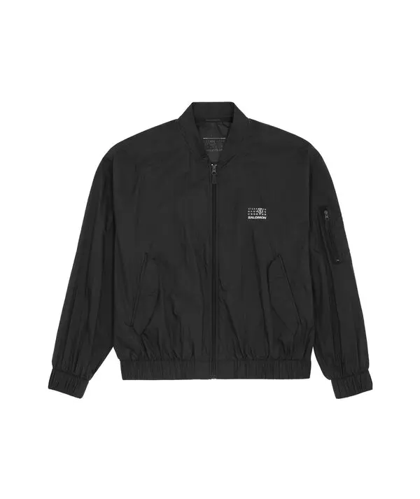 MAISON MARGIELA X Salomon Numbers-printed Zipped Bomber Jacket - Black