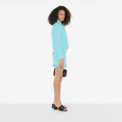 Burberry Crochet-knit Straight Skirt With Pompoms