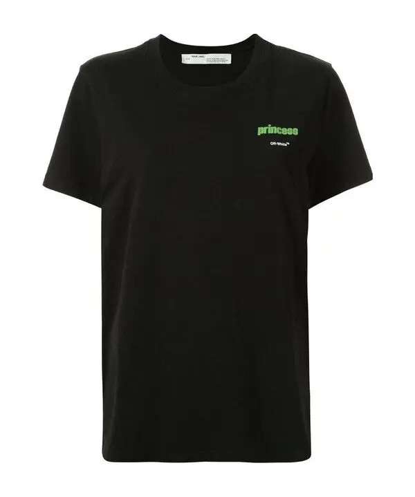 Off-White Logo Printed T-shirt - Black
