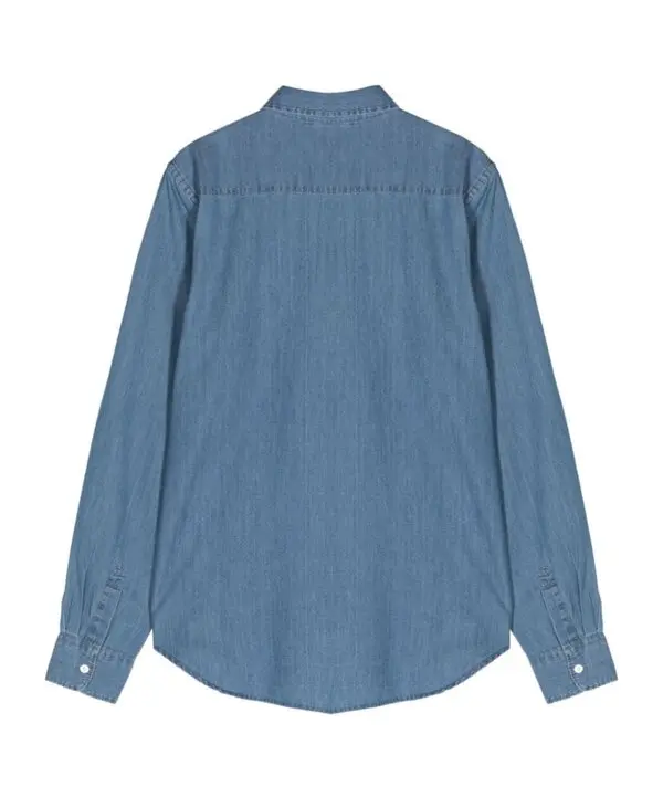 Aspesi Buttoned Denim Shirt - Blue