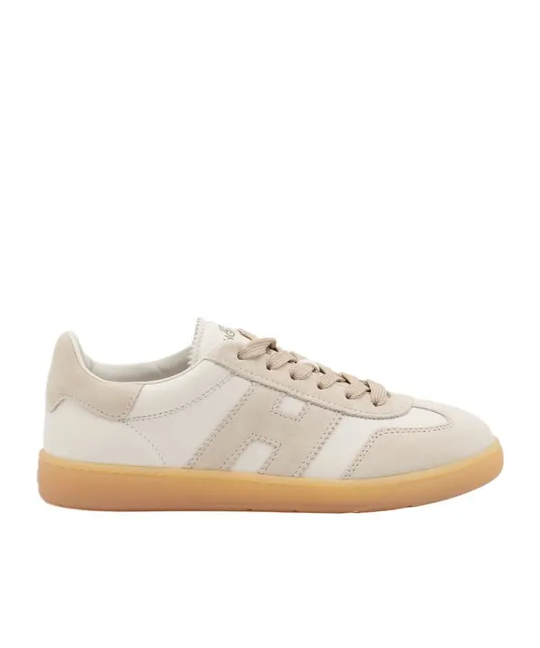 Hogan Paneled Low-top Sneakers - Nude