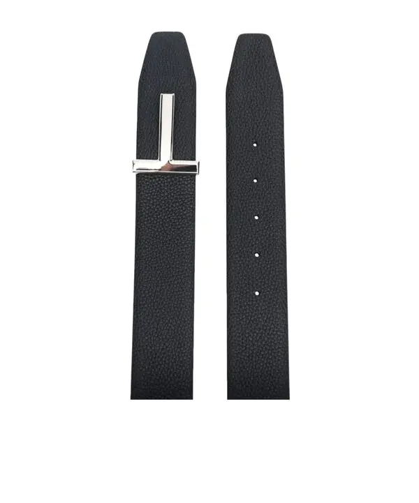 TOM FORD Adjustable Waist Belt With T-shaped Buckle - Blue