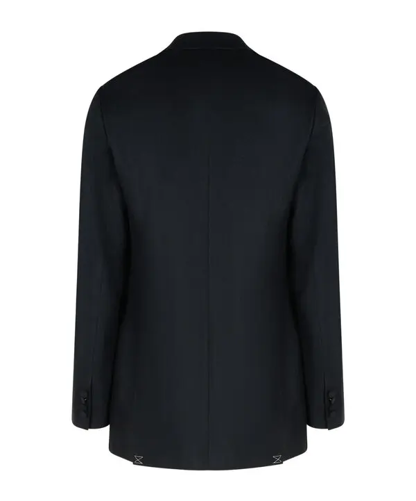 Dries Van Noten Single-breasted Long-sleeved Blazer - Black