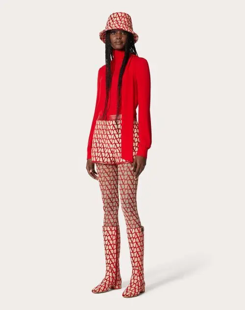 Valentino Garavani Logo-pattern Short Jumpsuit