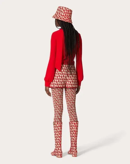 Valentino Garavani Logo-pattern Short Jumpsuit