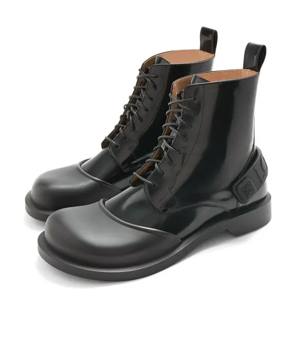 Loewe Campo Round Toe Lace-up Boots