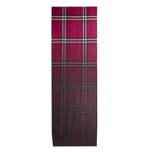 Burberry Plaid Striped Scarf - Red