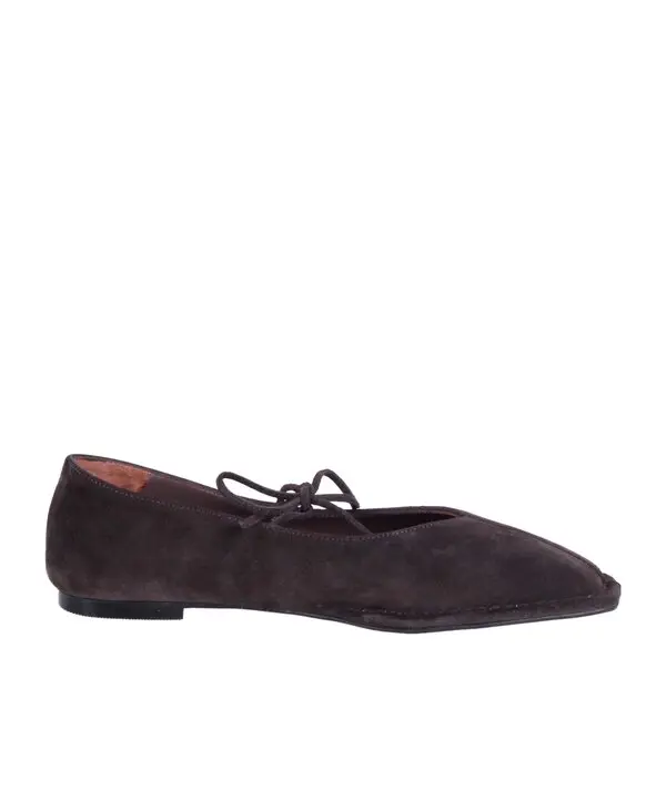 ALOHAS Square-toed Ballet Flats - Black