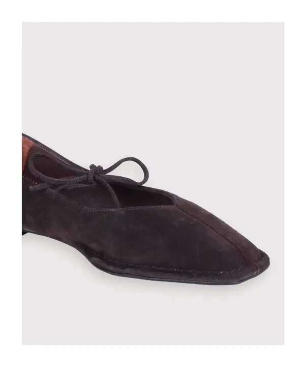 ALOHAS Square-toed Ballet Flats - Black