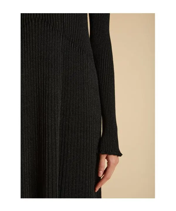 Khaite Ribbed Knit Maxi Dress