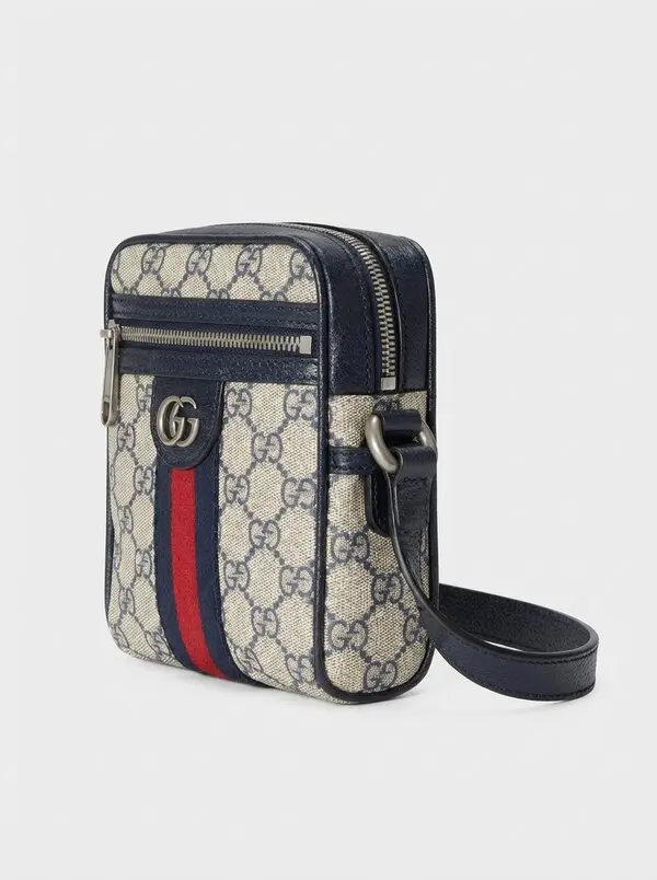 Gucci Ophidia Gg Shoulder Bag - Beige/blue