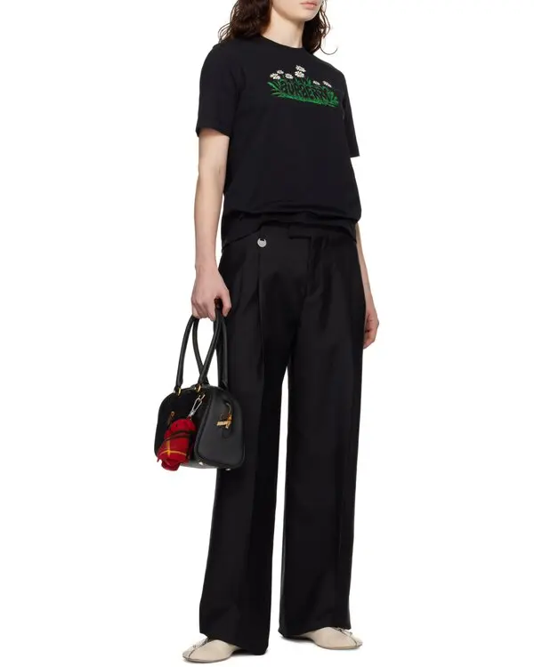 Burberry Daisy Logo Cotton T-shirt - Black