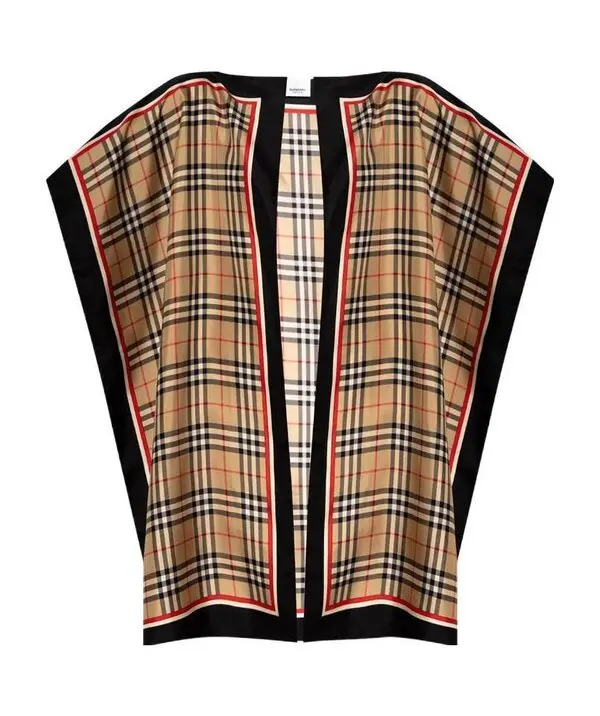 Burberry Vintage Check Silk Cape