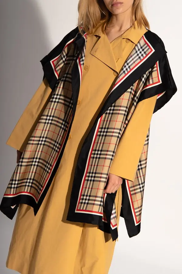 Burberry Vintage Check Silk Cape
