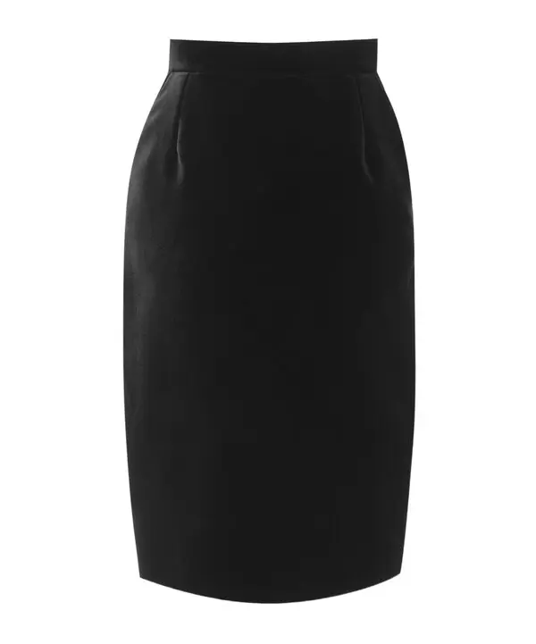 Saint Laurent Velvet Mini Pencil Skirt