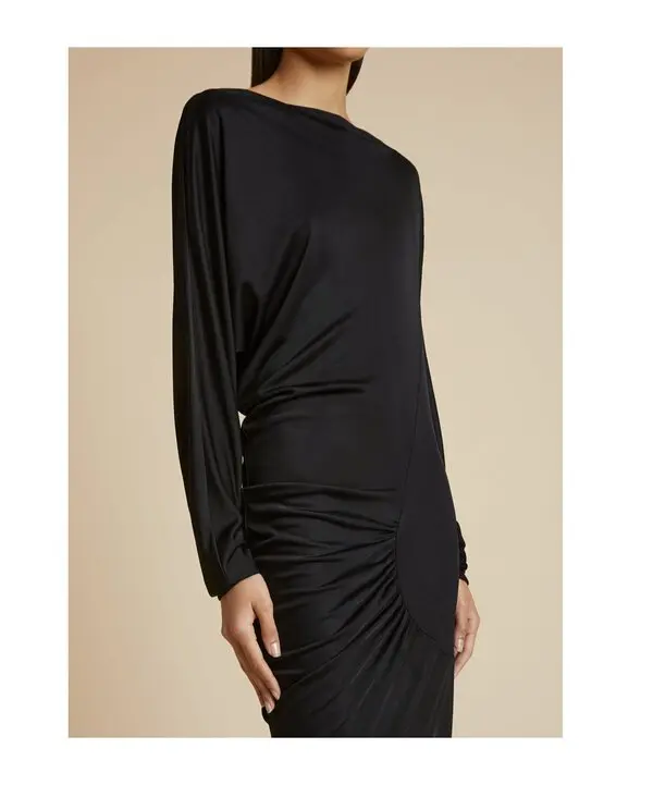 Khaite Oron Long-sleeved Maxi Dress