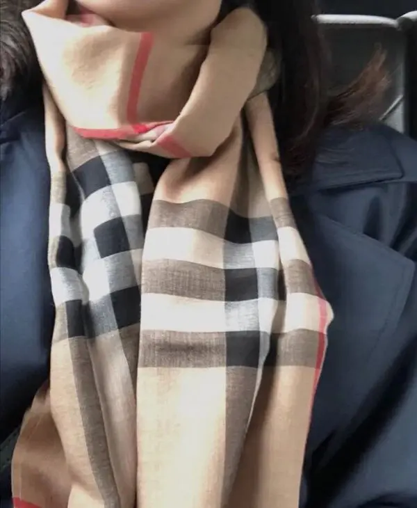 Burberry Lightweight Checked Scarf