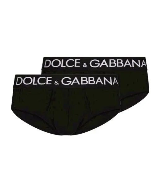 Dolce & Gabbana Logo Two-piece Briefs Set - Black