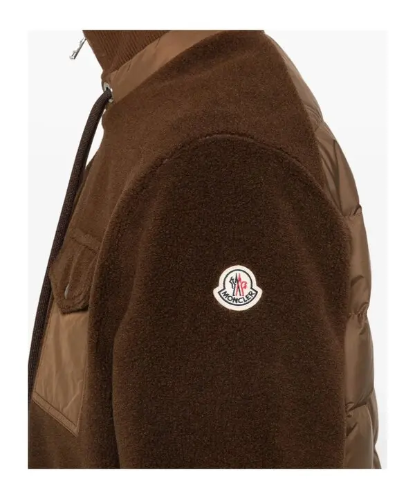 Moncler High-neck Long-sleeved Knitwear With Zippered Pockets