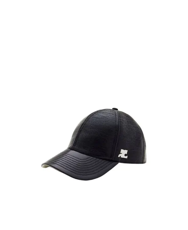 COURREGES Logo Patch Baseball Cap - Black